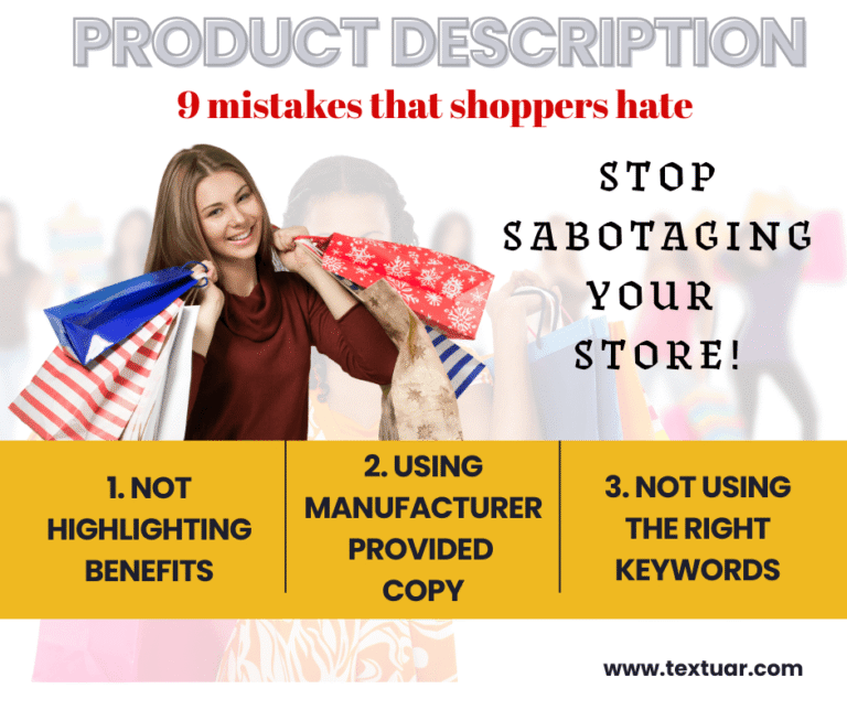 Common Product Description Mistakes & How to Fix Them